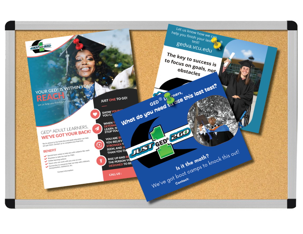 Just1_2GO Virginia GED® Campaign – VALRC